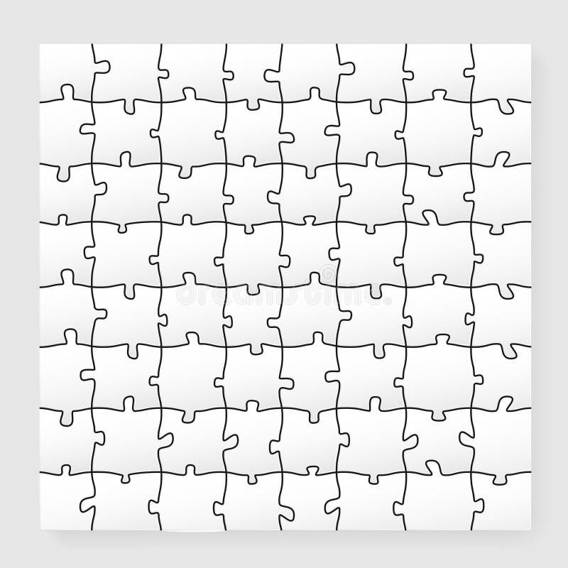 Paper Puzzle stock vector. Illustration of game, jigsaw - 61774672
