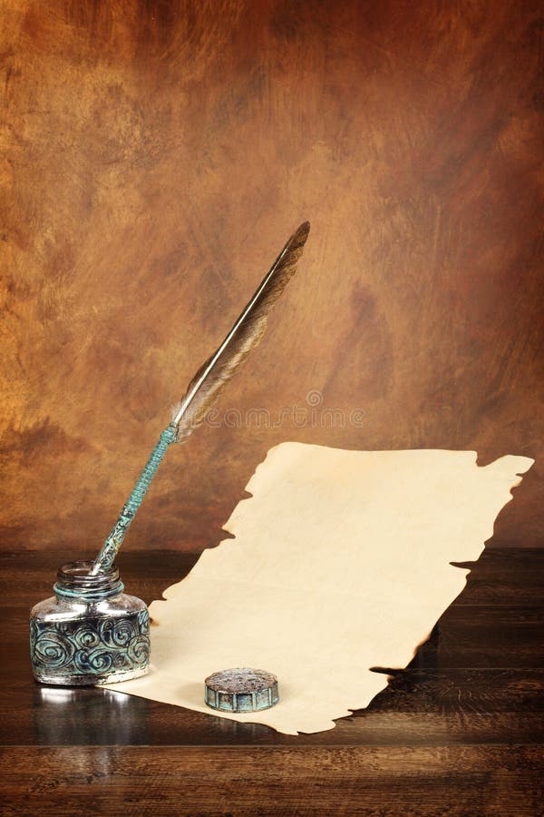 Paper and quill stock photo. Image of paper, poetry, manuscript - 40006562