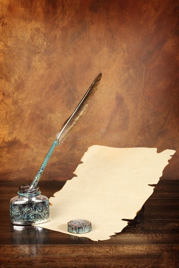Paper and quill stock photo. Image of paper, poetry, manuscript - 40006562
