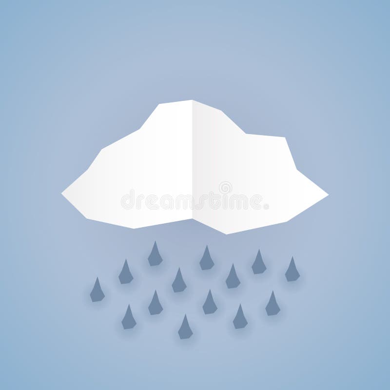 Paper rain stock vector. Illustration of wallpaper, summer - 81341424