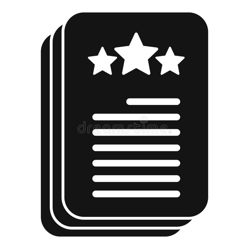 Paper Ranking Icon Simple Vector. Best Award Stock Illustration ...