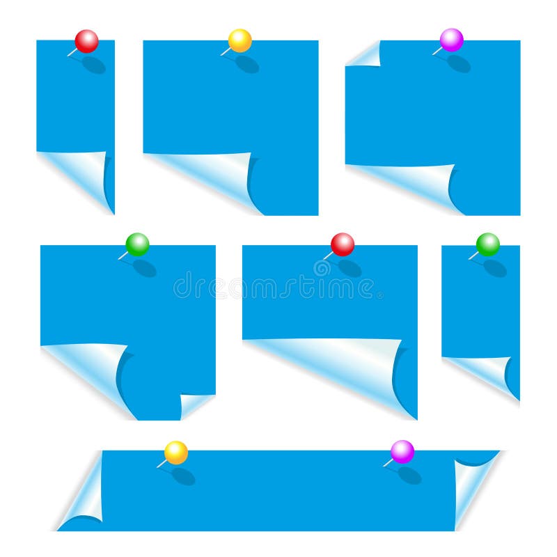 Paper records for blue stock vector. Illustration of collection - 29713365