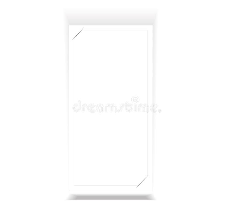 Paper Rectangle Banner with Drop Shadow Stock Vector - Illustration of ...