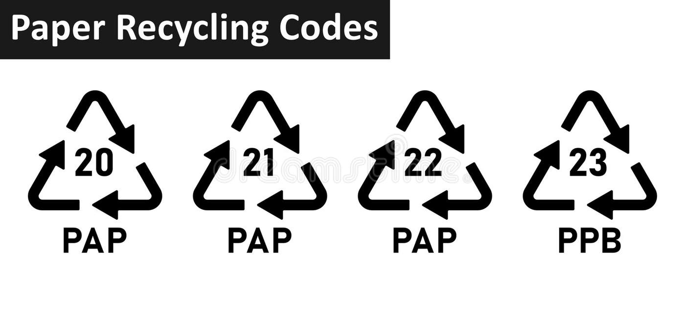 Recycle Code 20 Paper Stock Illustrations – 22 Recycle Code 20 Paper ...