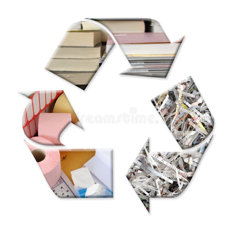 Paper recycling stock photo. Image of awareness, dirty - 1992202
