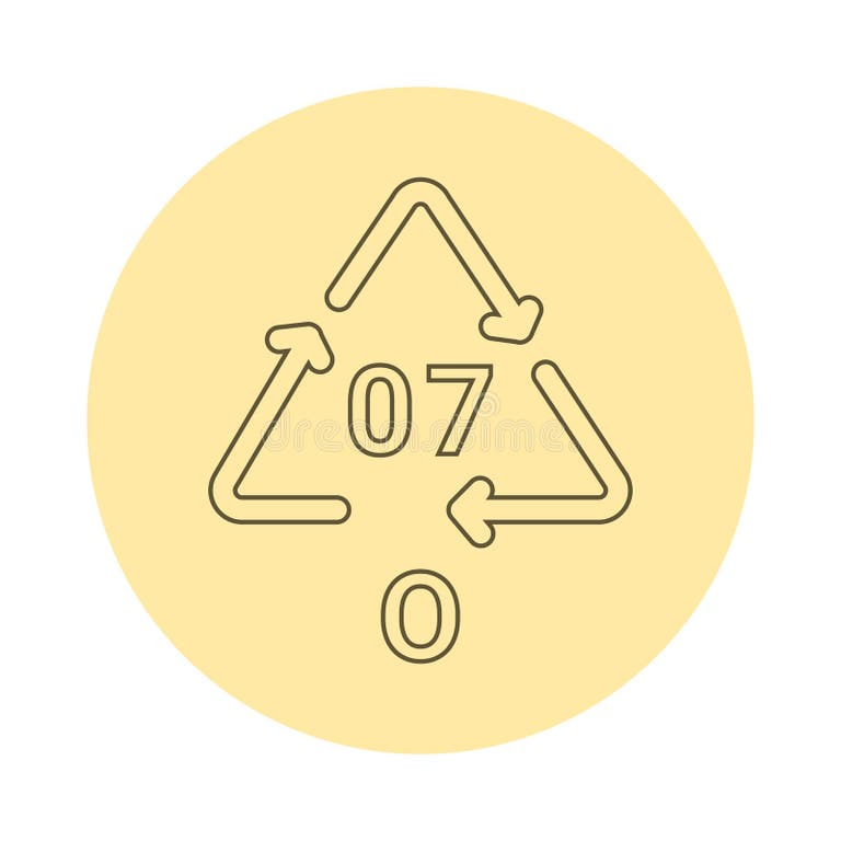 Paper Recycling Code PAP 22 Line Icon. Consumption Code Stock Vector ...
