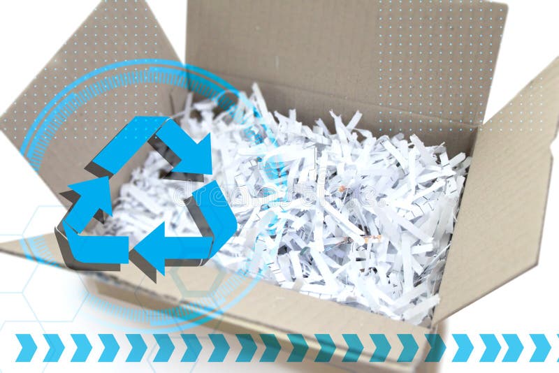 Paper Recycling for Saving Resources,Putting Used Paper in the Box ...