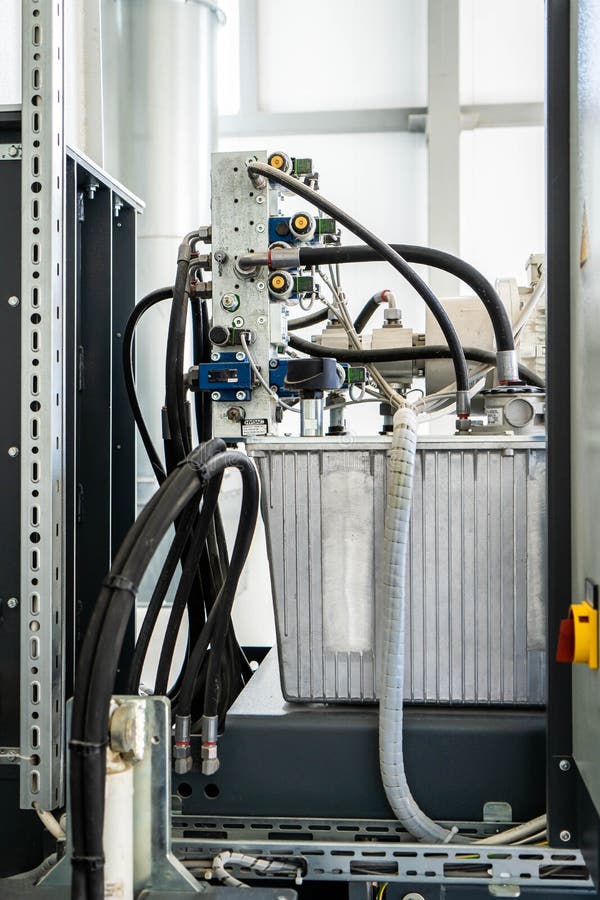 Paper Recycling Truck and Forklift Loading Old Papers Stock Image ...