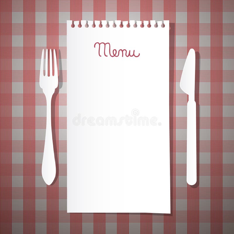 Paper Restaurant Menu Template Stock Vector - Illustration of frame ...
