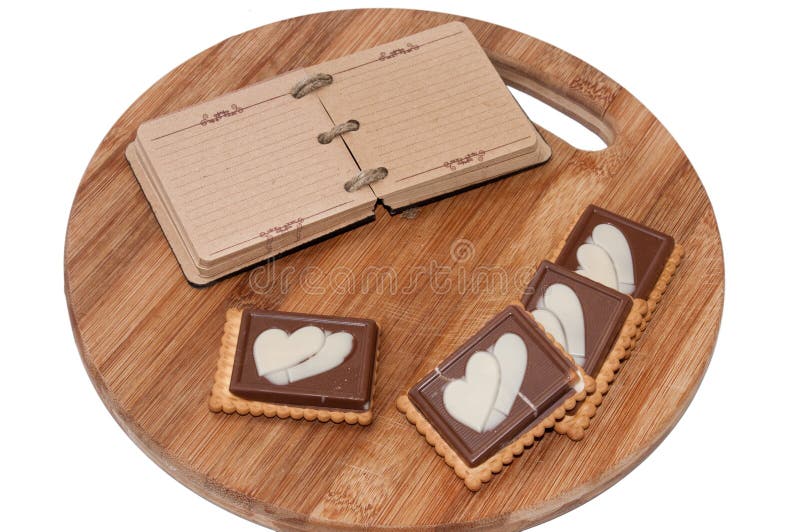 Paper Retro Notebook Chocolate Biscuits Stock Photos - Free & Royalty ...