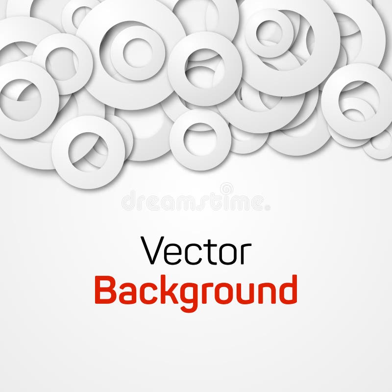 Paper Rings Abstract Background Stock Vector - Illustration of fashion ...