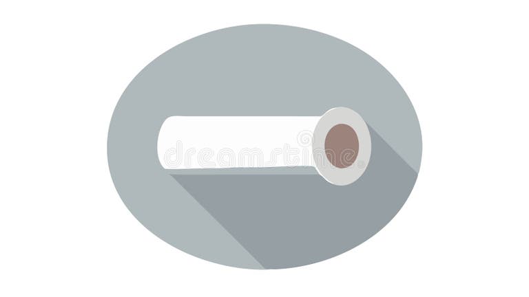 Paper Roll Document Flat Vector Icon, Vector Design Generative AI Stock ...