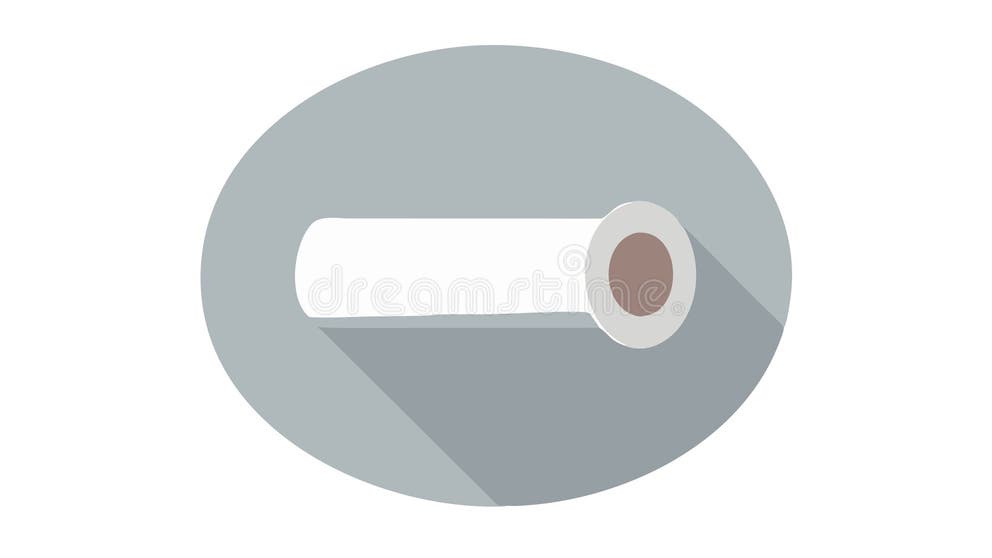 Paper Roll Document Flat Vector Icon, Vector Design Generative AI Stock ...