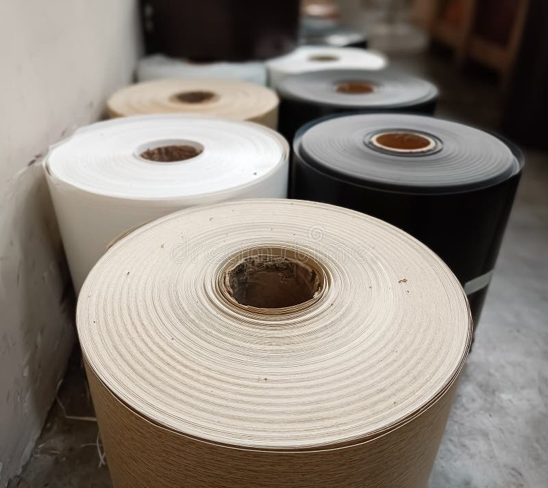 Paper Roll for Furniture Raw Materials Stock Photo - Image of materials ...