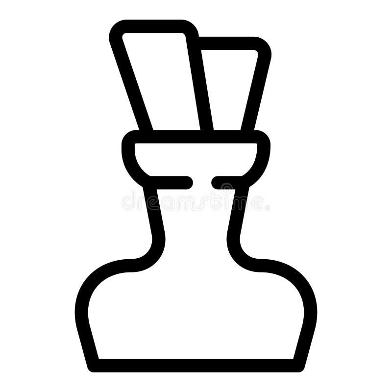 Paper Roll Message Icon Outline Vector. Glass Empty Stock Illustration ...