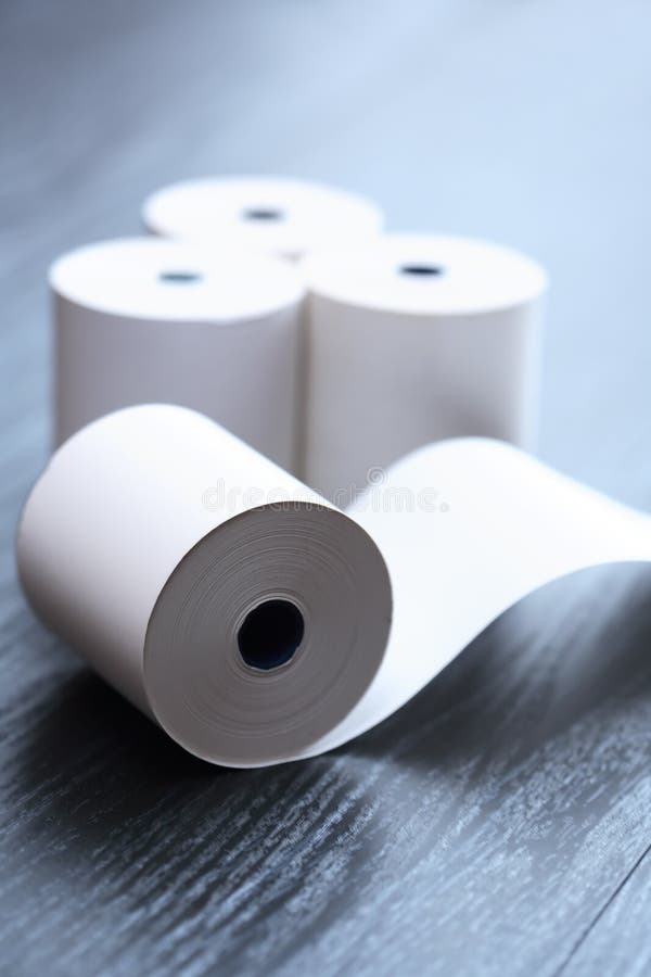 White Rolls of Printing Paper on a Loading Dock Stock Image - Image of ...