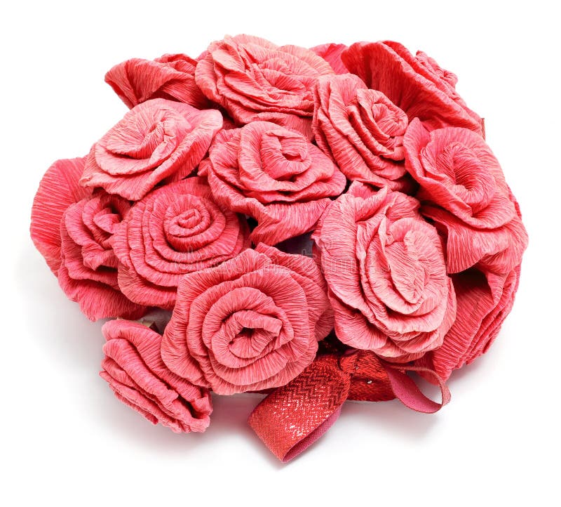 Paper roses stock image. Image of close, craft, origami - 19158211