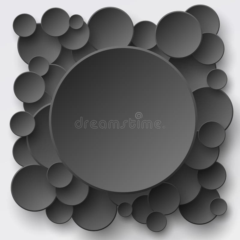 Paper round banners stock vector. Illustration of clipart - 58206044