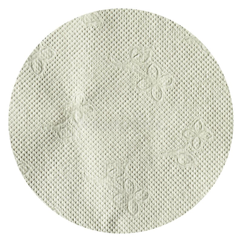 Paper Round Napkin Texture Used for Kitchen Cleaning Stock Photo ...