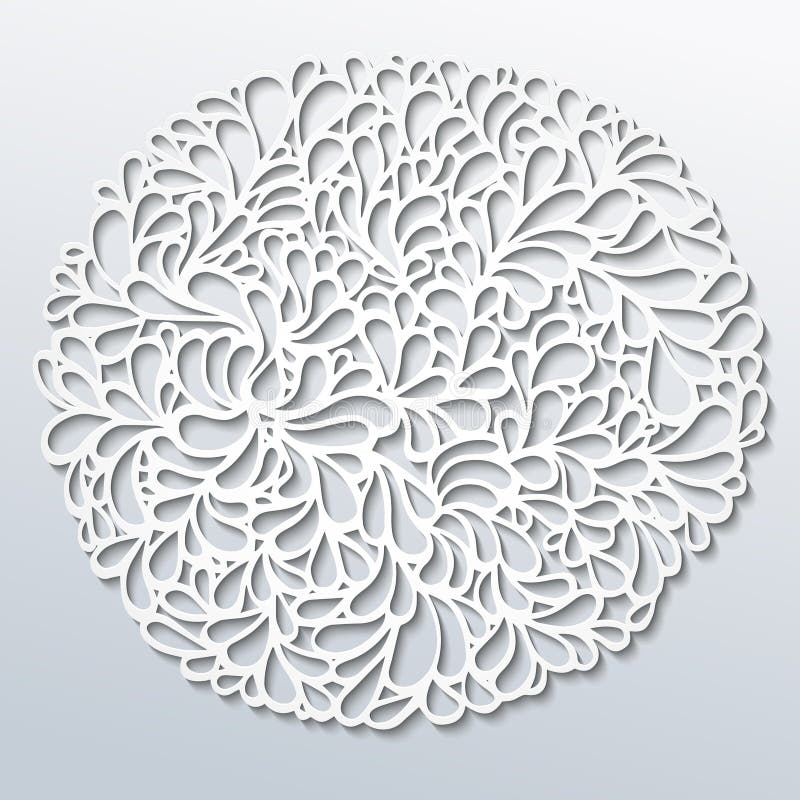 Paper round pattern stock vector. Illustration of decor - 53711805