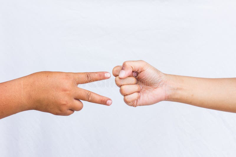 Paper,scissors, Stone - Hands of Children Stock Image - Image of palm ...