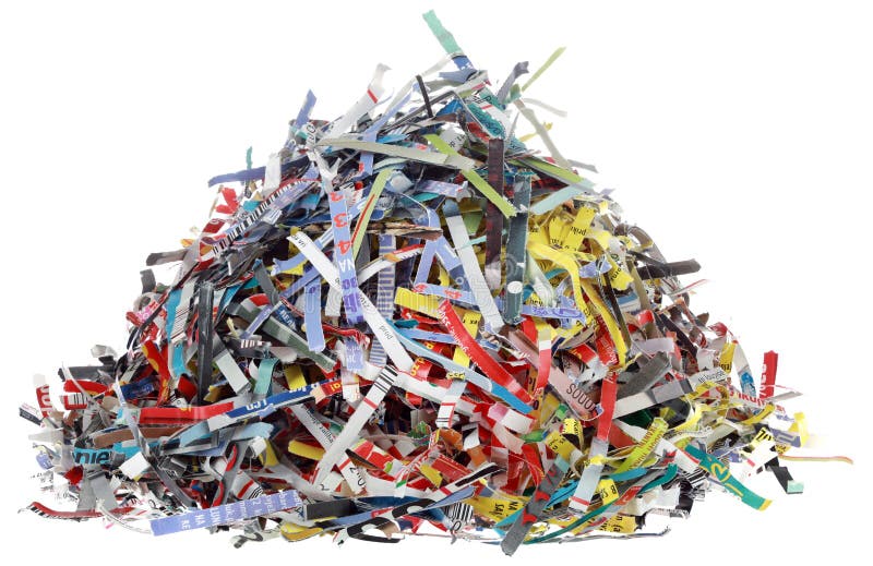 Shredded Paper Documents stock image. Image of addresses - 12447223