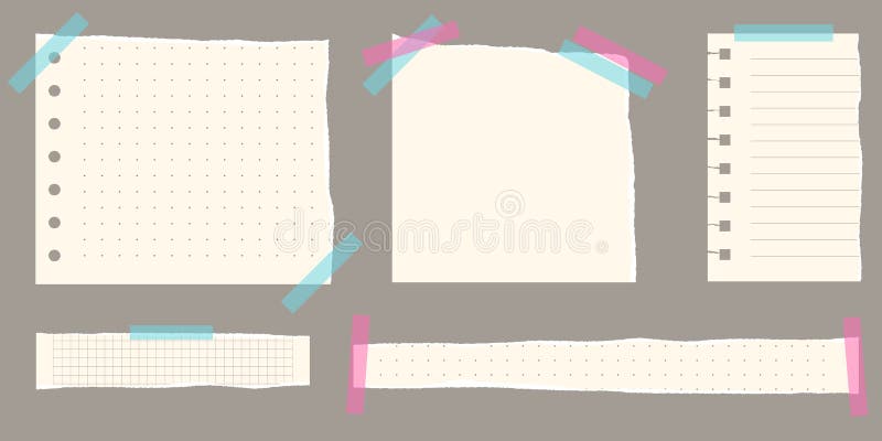 Paper Scraps. Torn Pieces of Paper, with Torn Edges for Notes ...