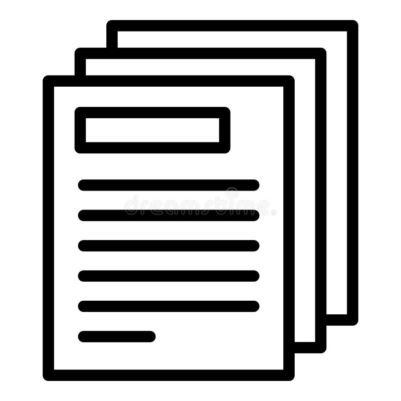 Paper Screen Conference Icon Outline Vector. Webinar Online Stock ...