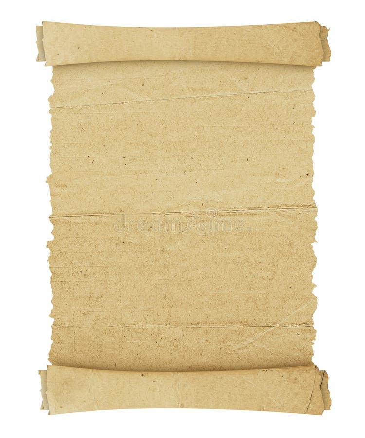 Paper scroll stock image. Image of white, parchment, blank - 17711093