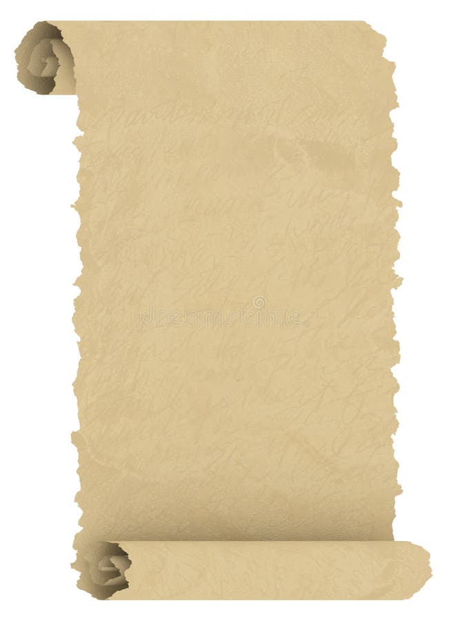 Paper scroll stock illustration. Illustration of manuscript - 19209140