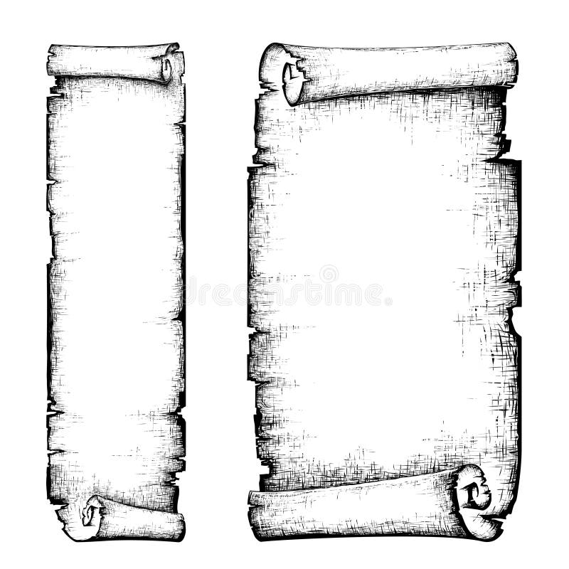 Paper scroll vektor illustrationer. Illustration av panel - 78210806