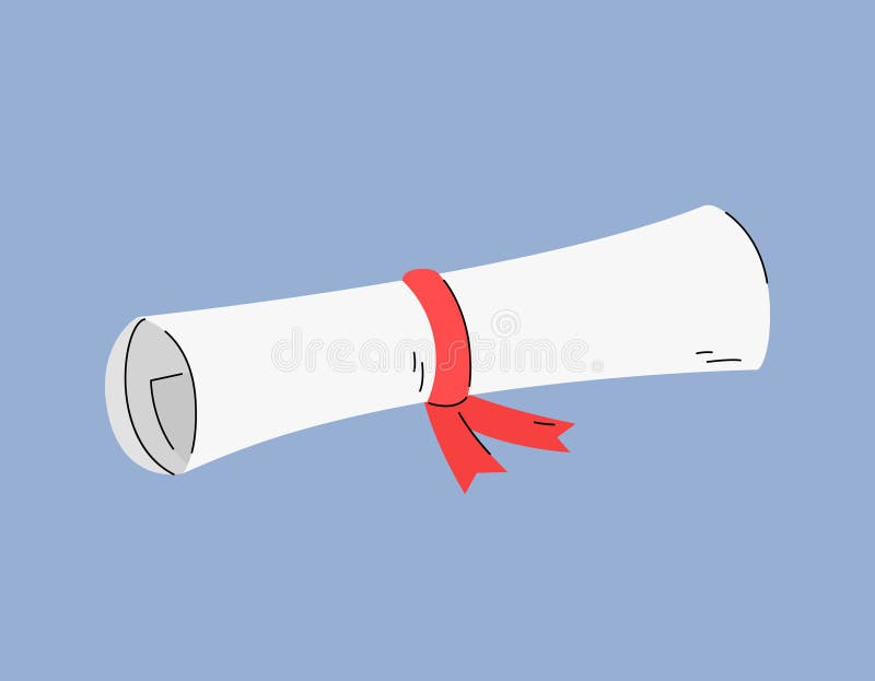 Diploma Rolled Up Stock Illustrations – 625 Diploma Rolled Up Stock ...