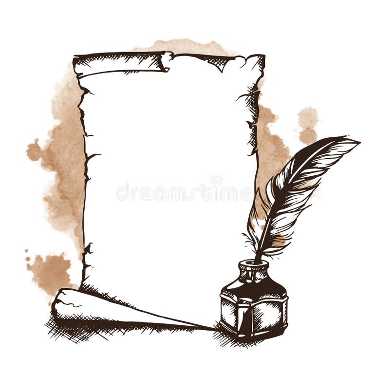 Hand Writing Quill Stock Illustrations – 3,372 Hand Writing Quill Stock ...