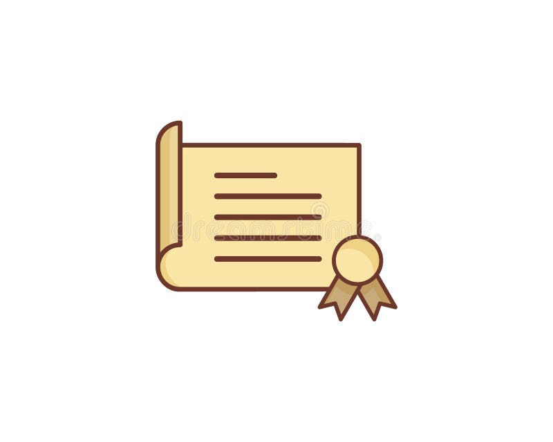 Paper Scroll Icon Logo Design Element Stock Vector - Illustration of ...