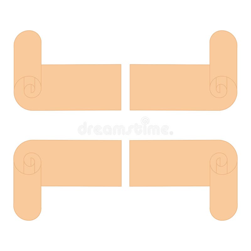 Paper Scroll Templates As a Design Element2 Stock Vector - Illustration ...