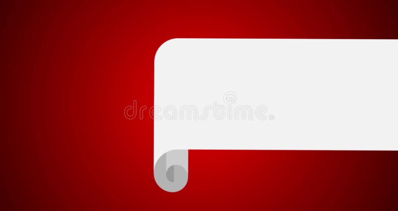Paper Scroll Unfolding into Empty Frame Cartoon Animation Rendering on ...