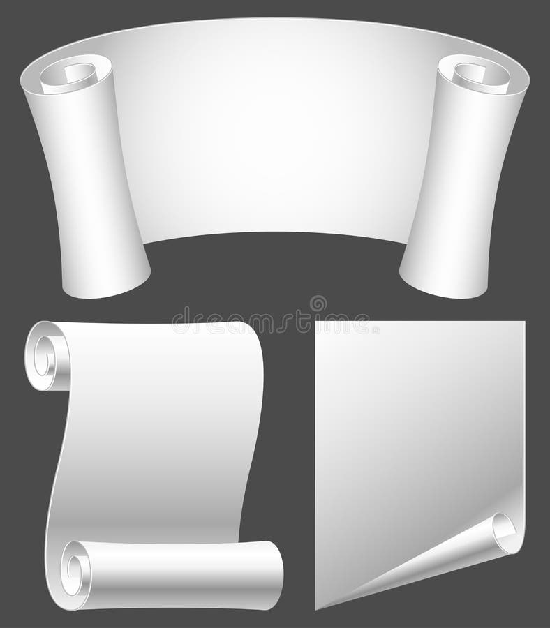 Gray paper stock vector. Illustration of bend, leaf, background - 20042107