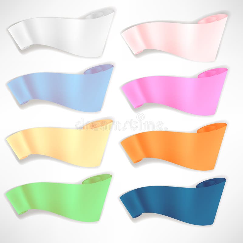 Paper Scrolls stock vector. Illustration of scroll, banner - 54887428