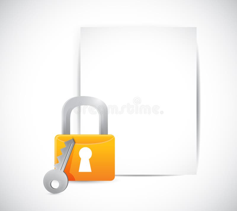 Lock Security Electronic Circuit Illustration Stock Illustration ...
