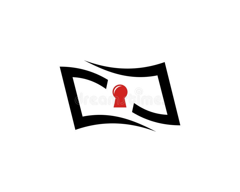 Paper Security Logo Icon Template Stock Vector - Illustration of tech ...