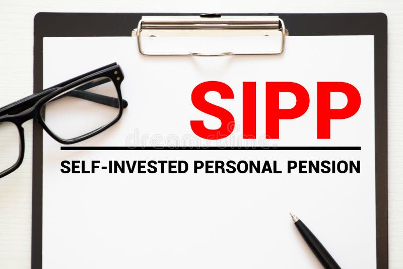 Self Invested Personal Pension Stock Image - Image of office, document ...