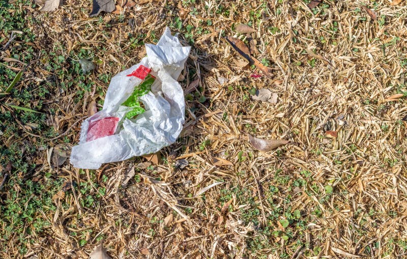 A Paper Serviette Littering a Public Place Stock Image - Image of ...