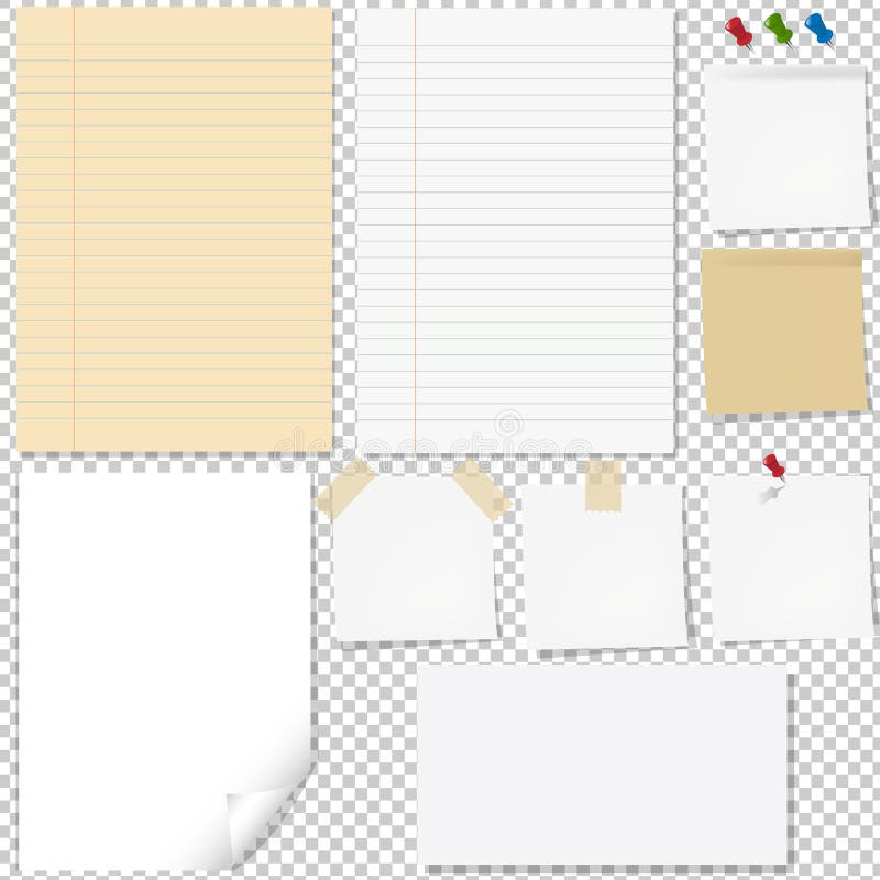 Sticky Papers Set. Vector stock vector. Illustration of business - 17151046