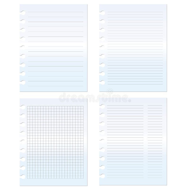 Paper set graph and lined stock vector. Illustration of lined - 47558772