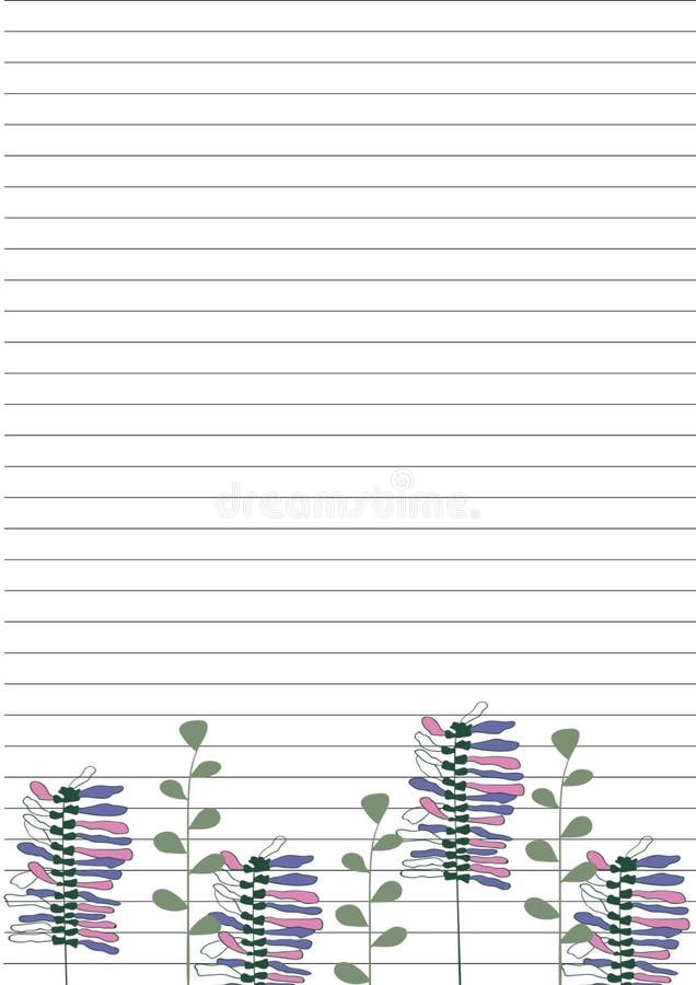 Digital Colorful Modern Letter Printable Paper Design. Elegant Graphic ...