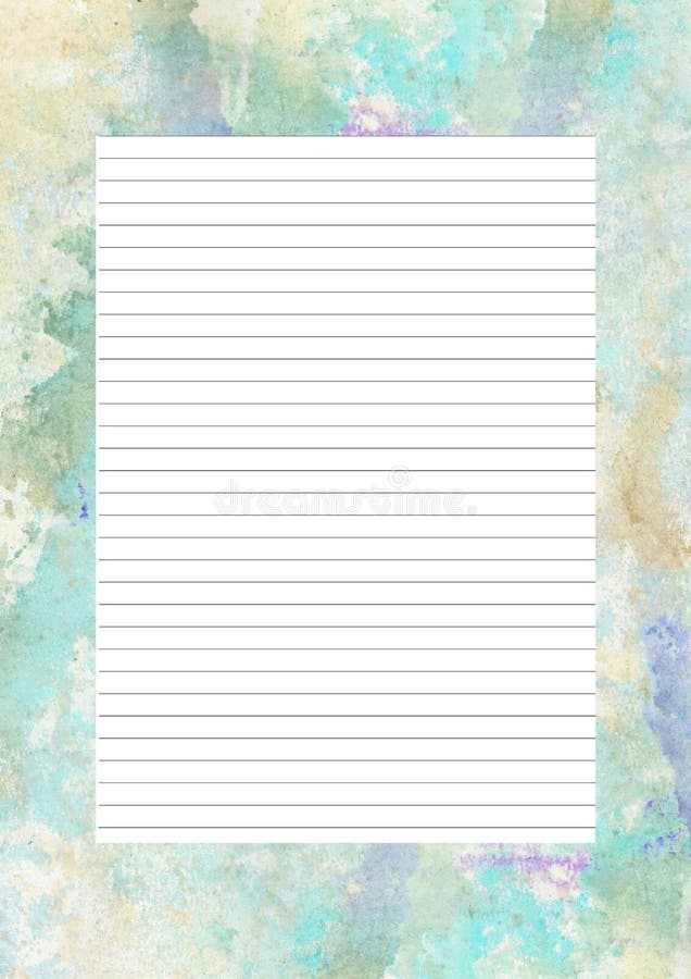 Digital Colorful Modern Letter Printable Paper Design. Elegant Graphic ...