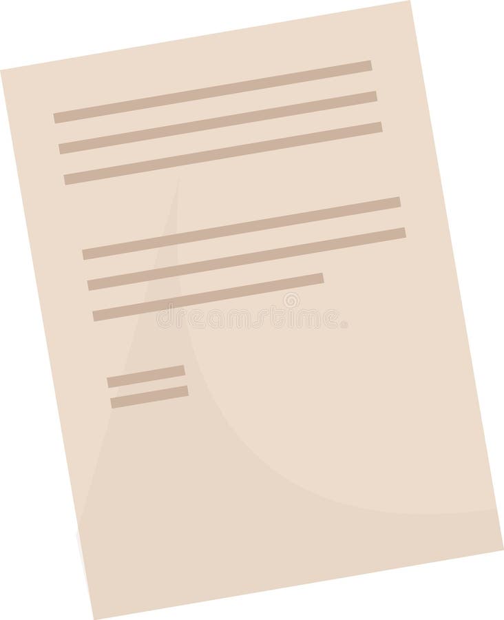 Paper Sheet Document stock vector. Illustration of sheet - 298204474