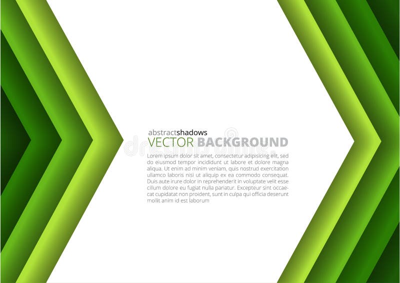 Paper A4 Sheet Green Direction Design Stock Vector - Illustration of ...