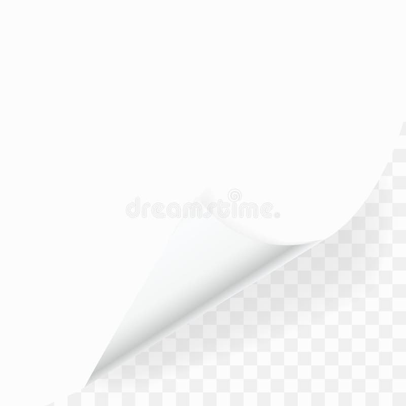 Paper Sheet Note with Transparent Shadow Stock Illustration ...