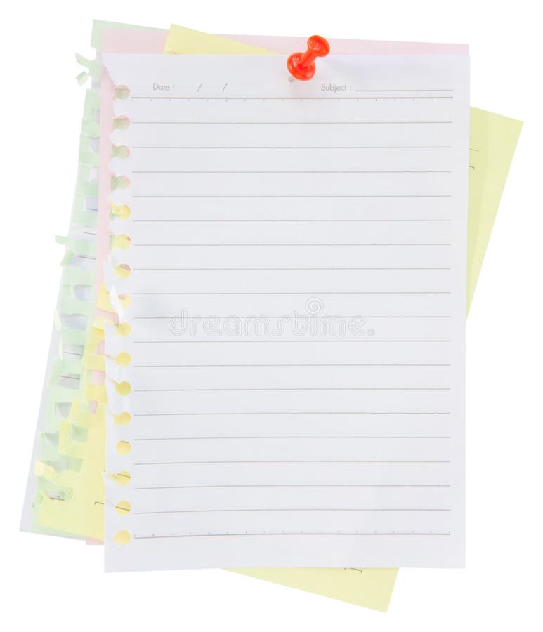 Paper sheet and pin stock photo. Image of isolated, attach - 23908518